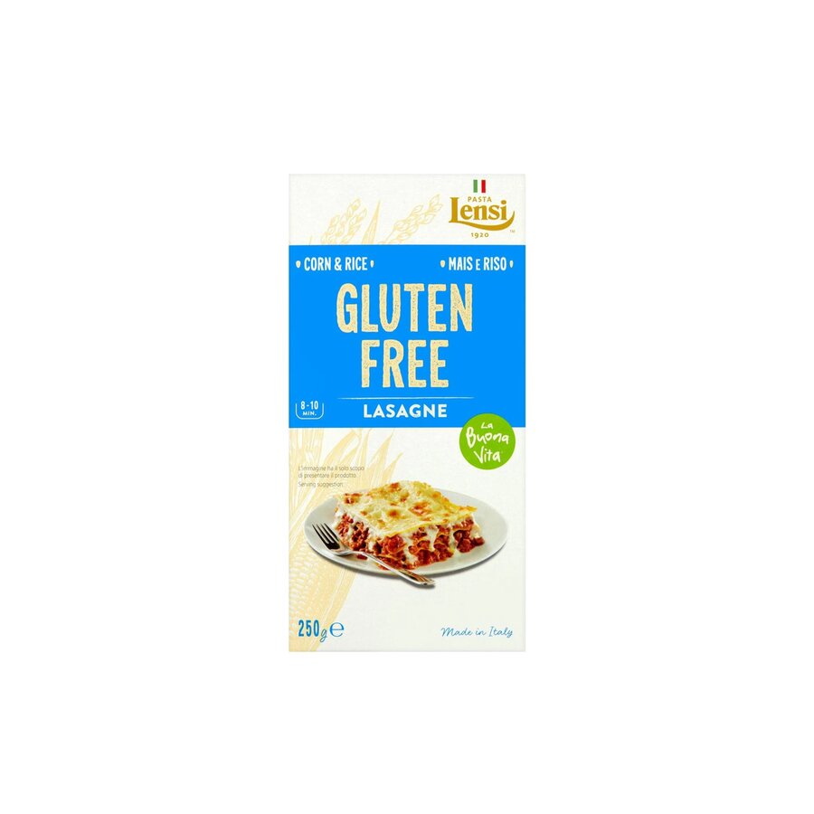 Pasta Lensi glutenfri lasagneplater 250 gr – Kinsarvik Naturkost