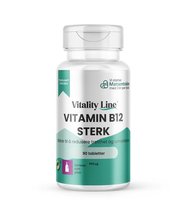 Vitality line vitamin b12 sterk 90 tabletter – Kinsarvik Naturkost