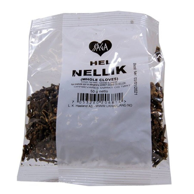 Saga hel nellik pose 30 g – Kinsarvik Naturkost