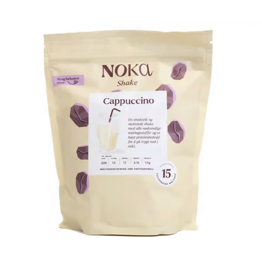 Noka cappuccino milkshake 15 måltider – Kinsarvik Naturkost